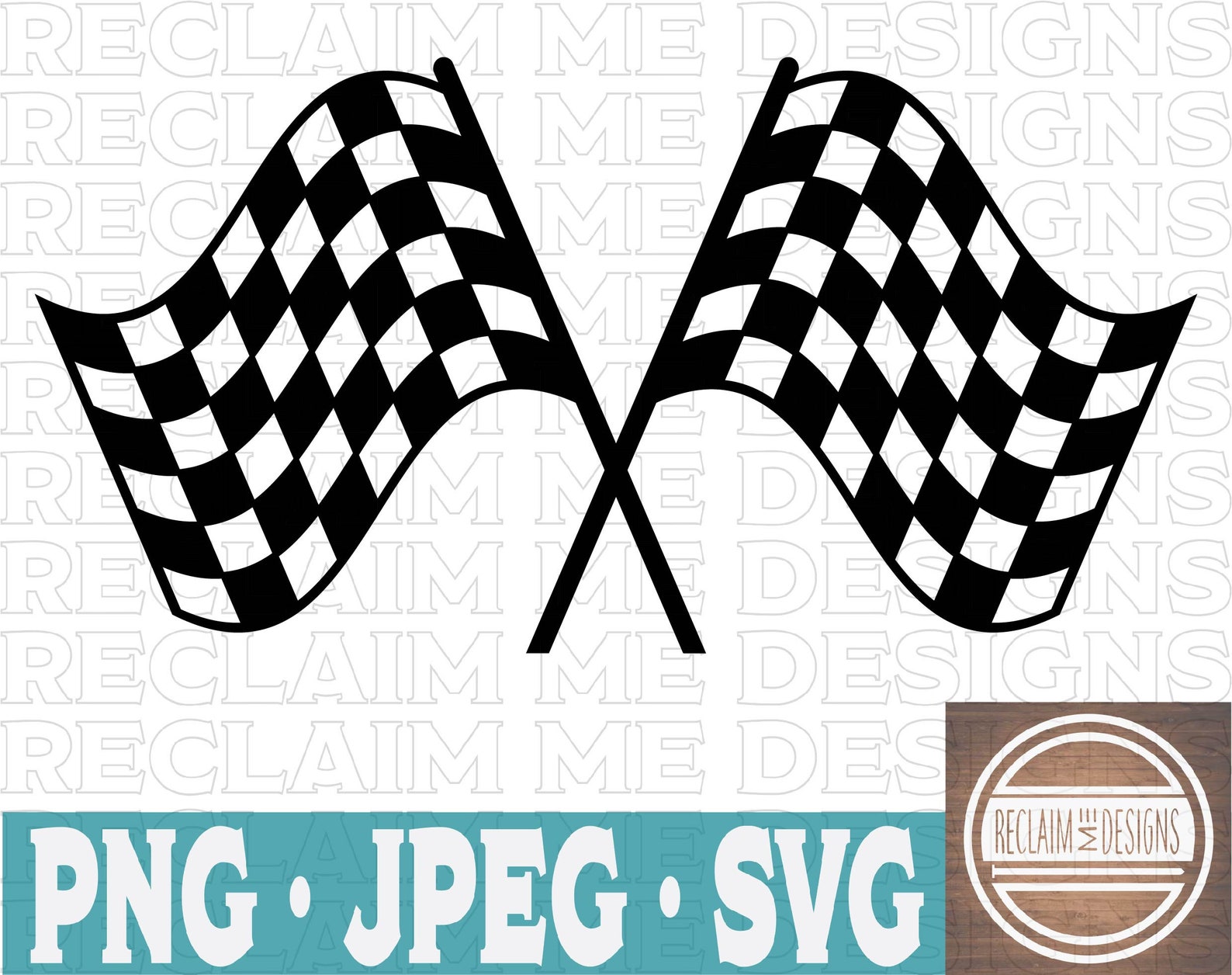 Checkered Flags SVG,PNG, and JPEG File - Etsy