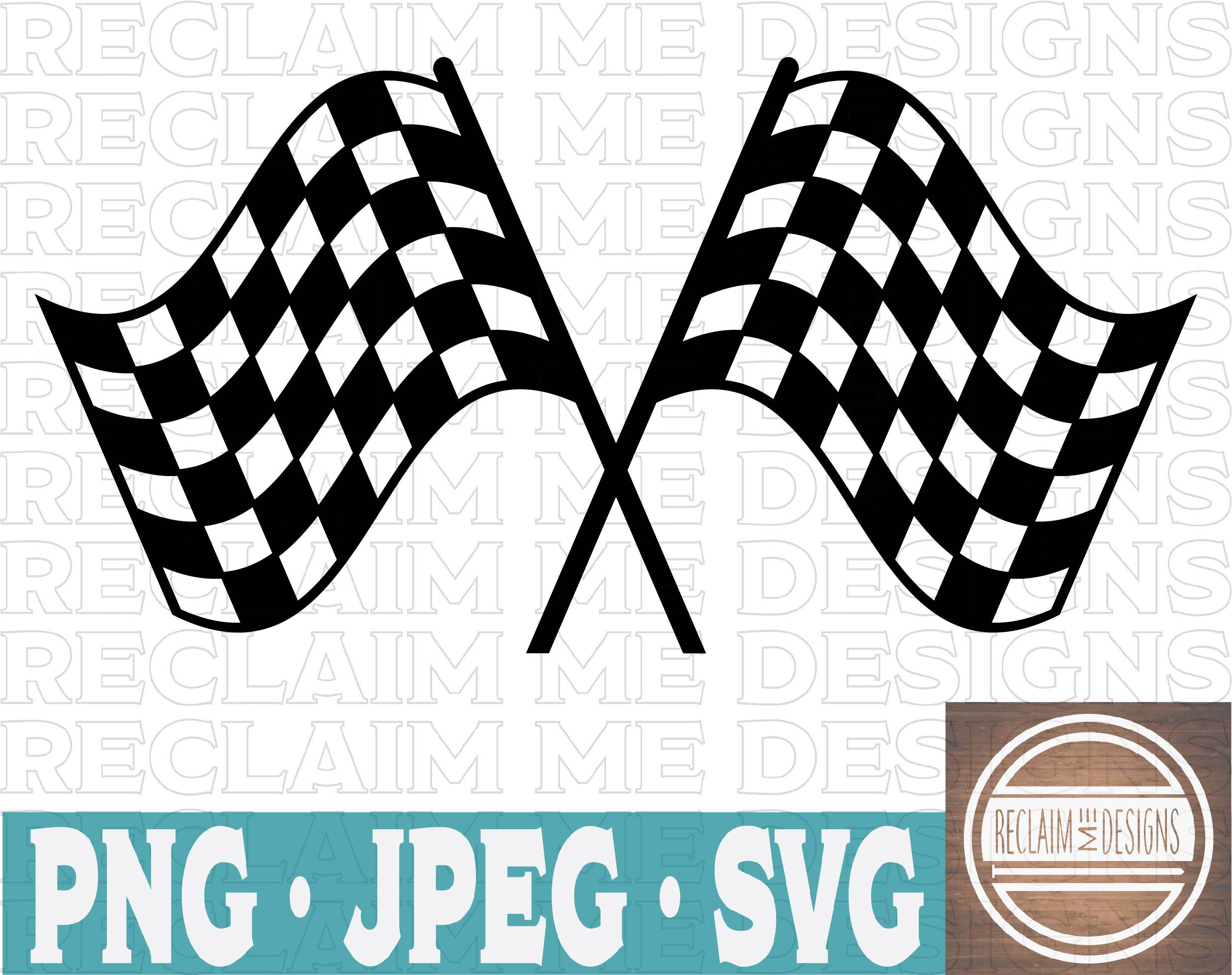 Checkered Flags SVG,PNG, and JPEG File - Etsy