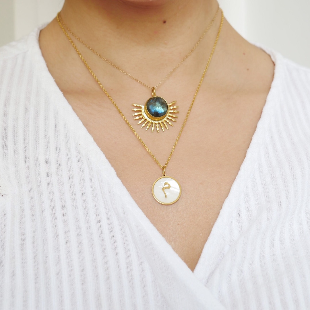 Collier Lettre Alphabet Arabe Alif Lam Mim Ra Waw Ia Ha Noun - Etsy