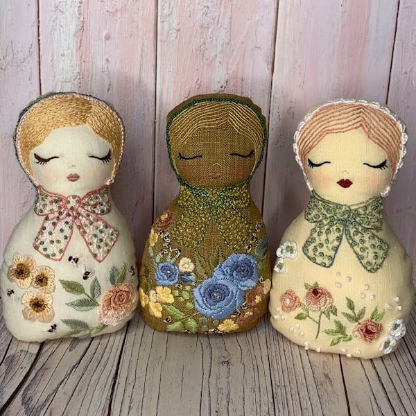 Handmade Fabric Dolls - Etsy