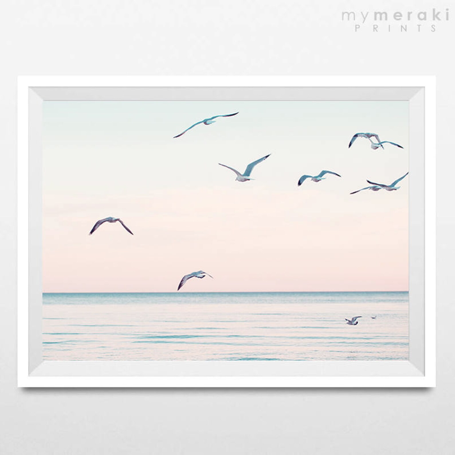 Flying Birds Print Beach Printable Photo Digital Download - Etsy