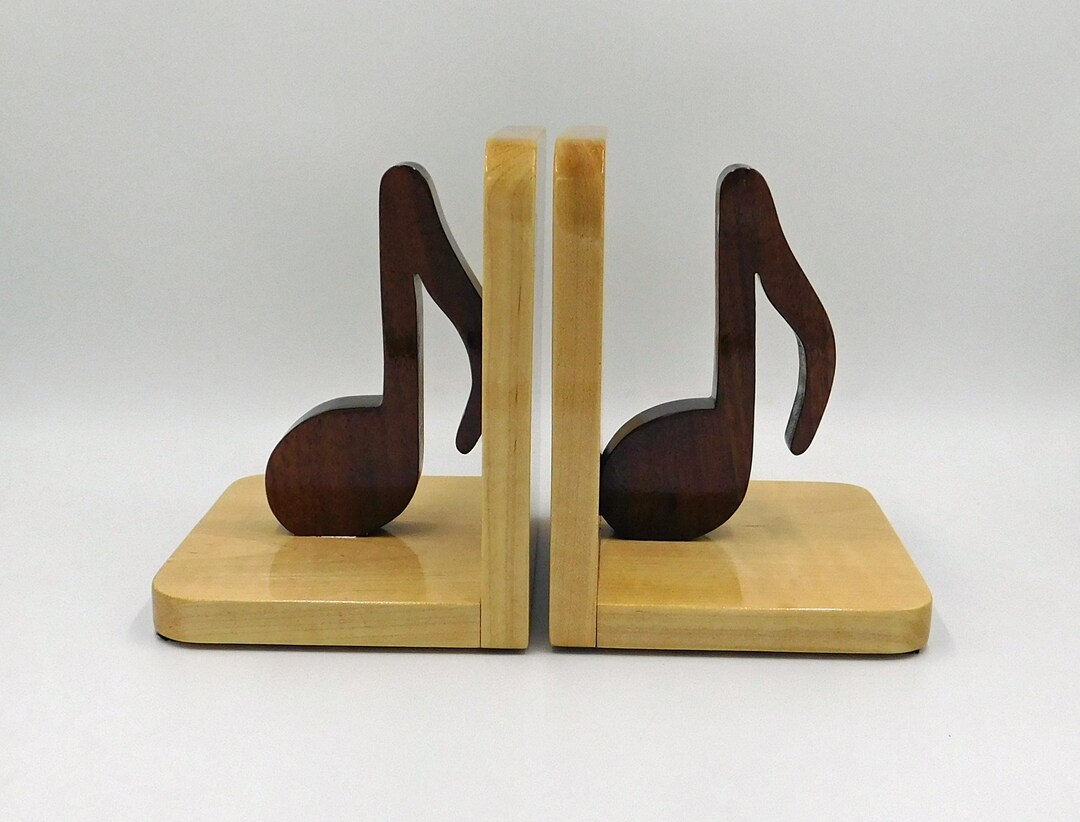 Bookends | Bookends Wood | Bookends Music Note | Music Bookends | Music ...