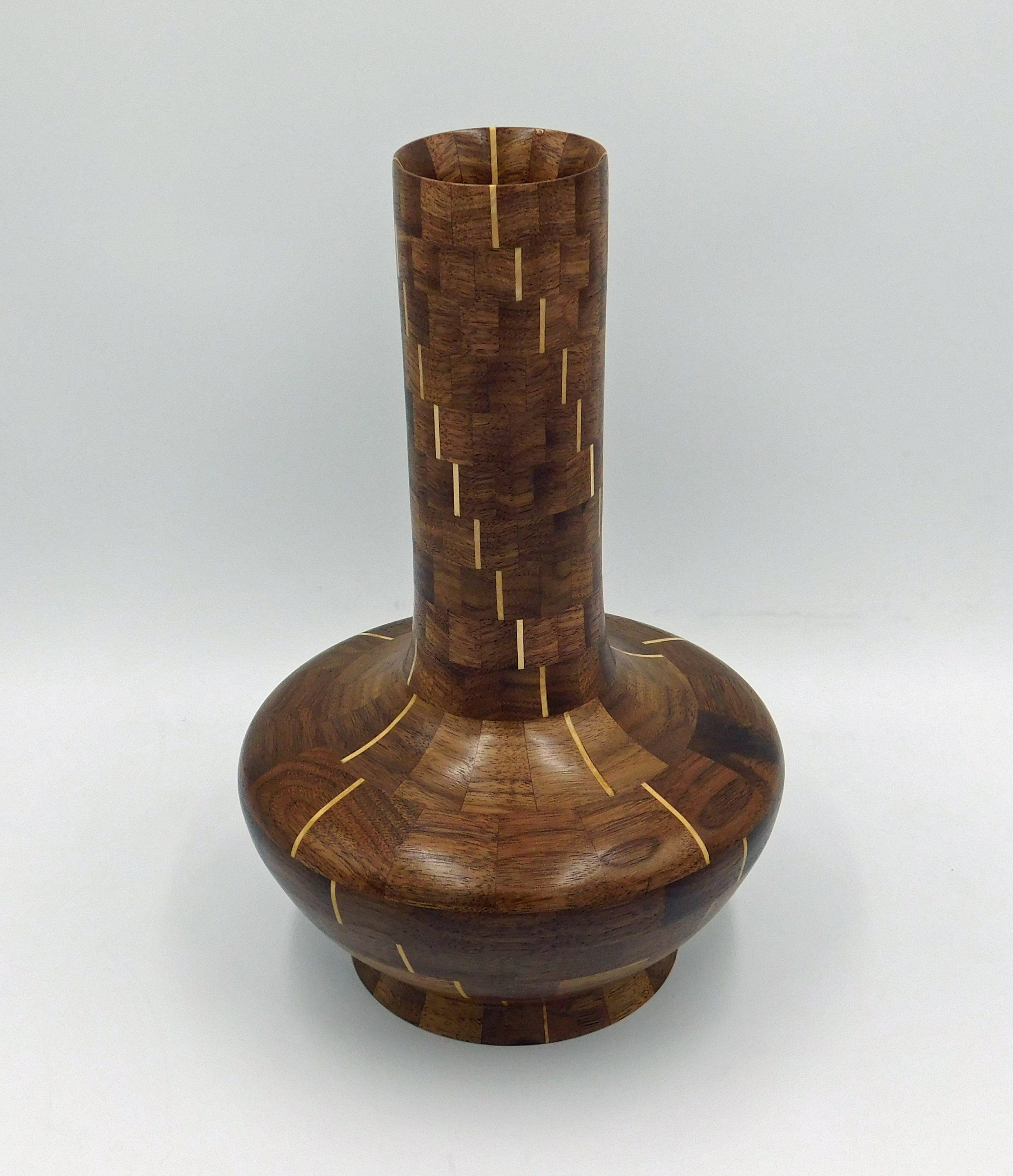 Wood Vase Segmented Wood Vase Hand Turned Segmented Wood - Etsy