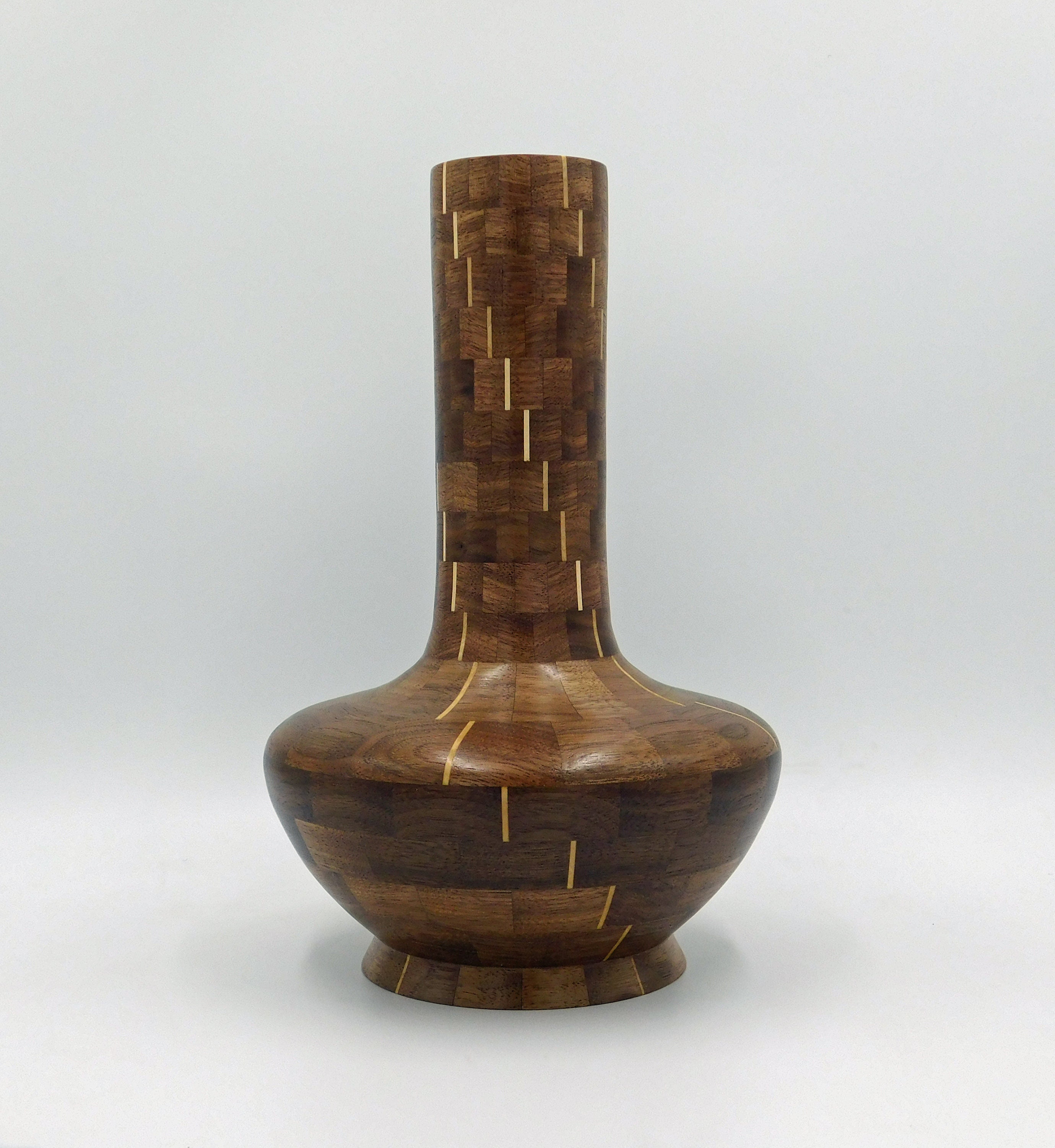 Wood Vase Segmented Wood Vase Hand Turned Segmented Wood - Etsy