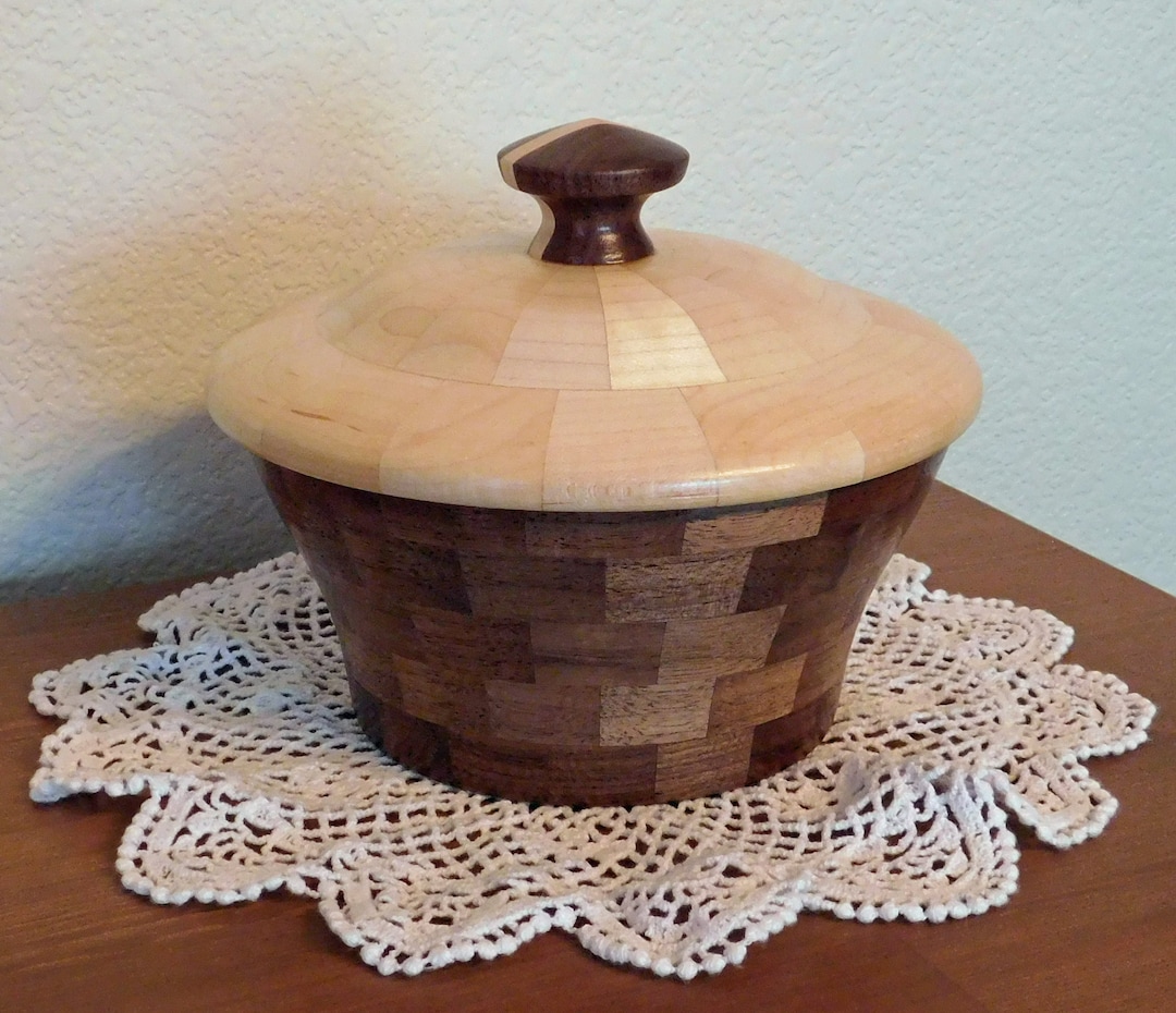 Lidded Box Turned Wood Lidded Box Lb007 - Etsy