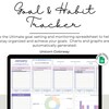 Colorful Goal & Habit Tracker | Annual and Monthly Goal Tracker ...