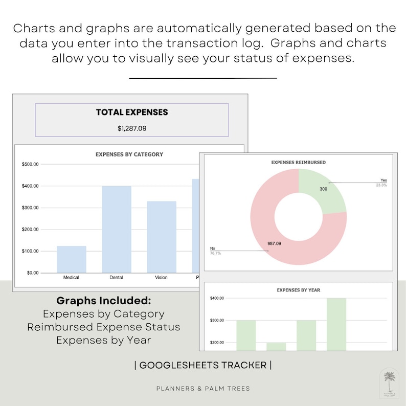 Colorful HSA Expense Tracker | Google Sheets | Digital Download | Medical Expense Tracker - Etsy