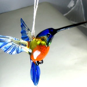 Glass Hummingbird - Etsy