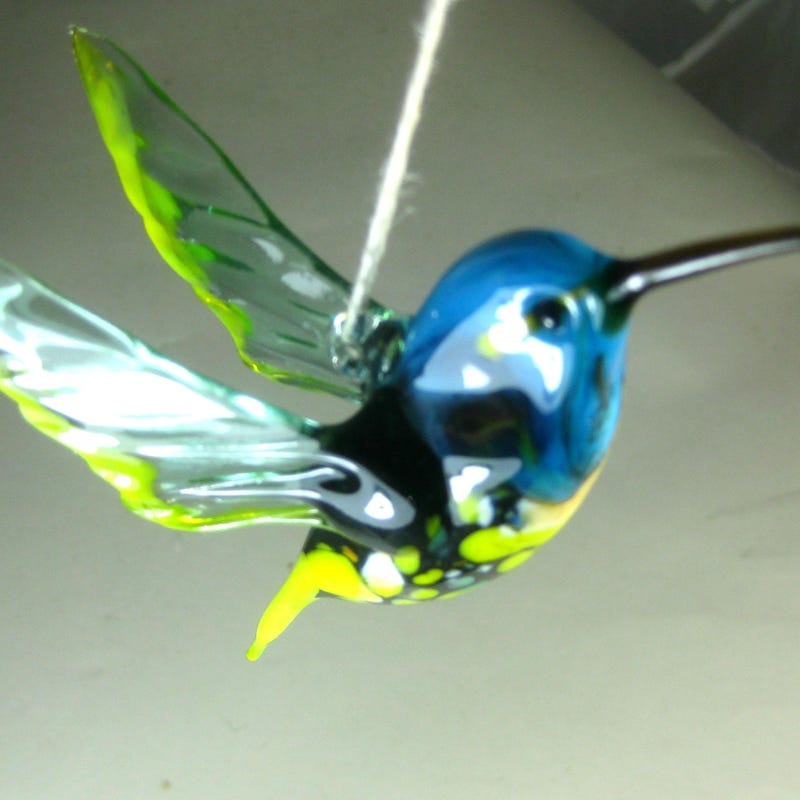 Glass Colibri Ornament - Etsy