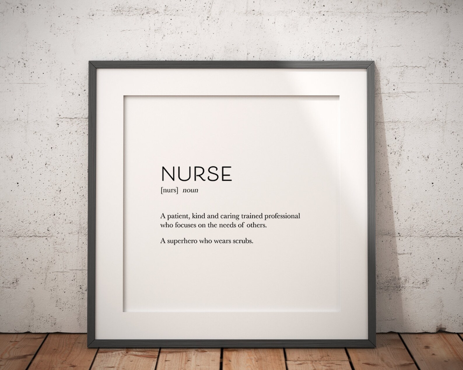 Nurse Gift Nurse Definition Print Downloadable Prints Nurse | Etsy