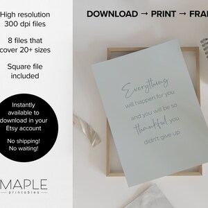 Motivational Posters Set of 6 Blue Prints, Printable Quotes for Office ...