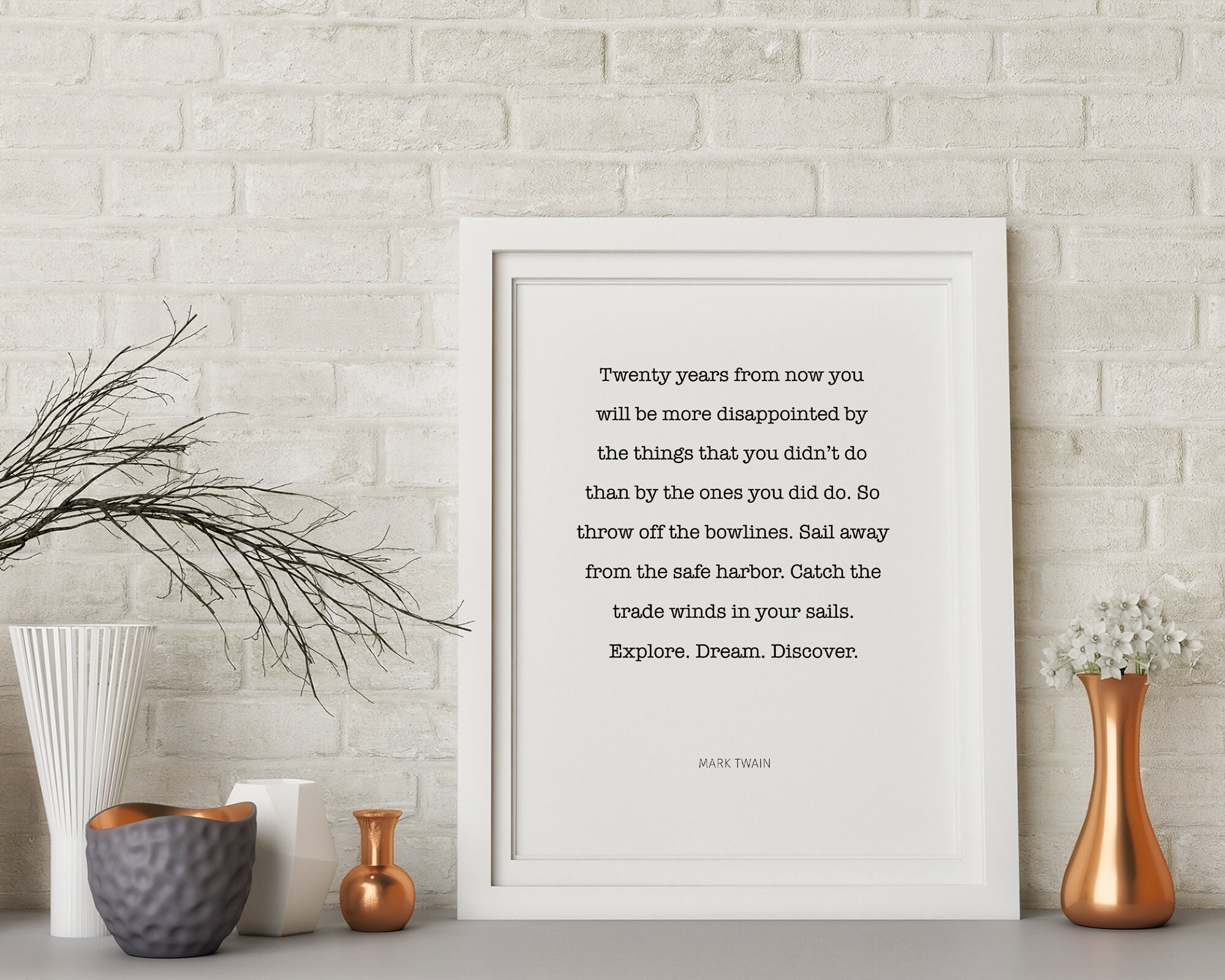 Mark Twain Quote Inspirational Poster Classroom Decor | Etsy