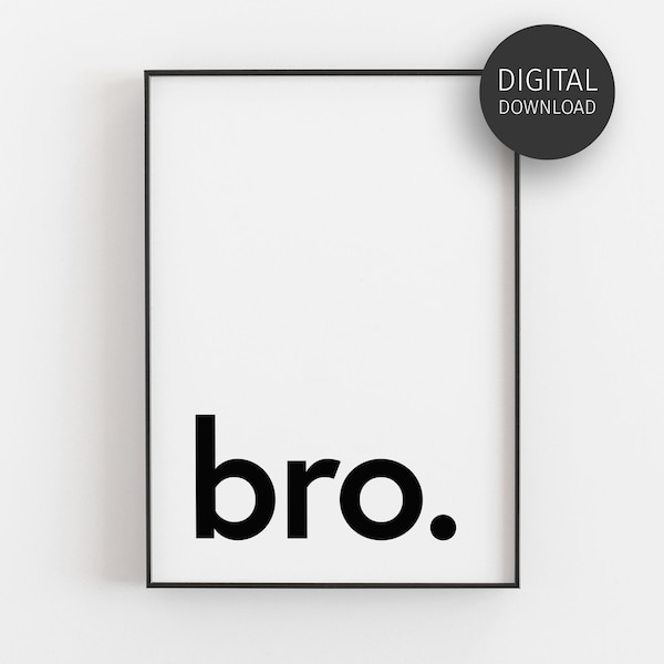 Bro Print - Etsy Canada