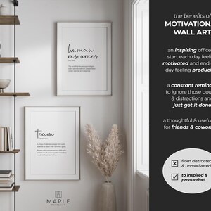 HR Office Decor, Set of 2 Printables, Human Resources Prints, Team ...