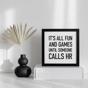HR Office Decor, HR Poster, HR Wall Art, Hr Director Gifts, Human ...