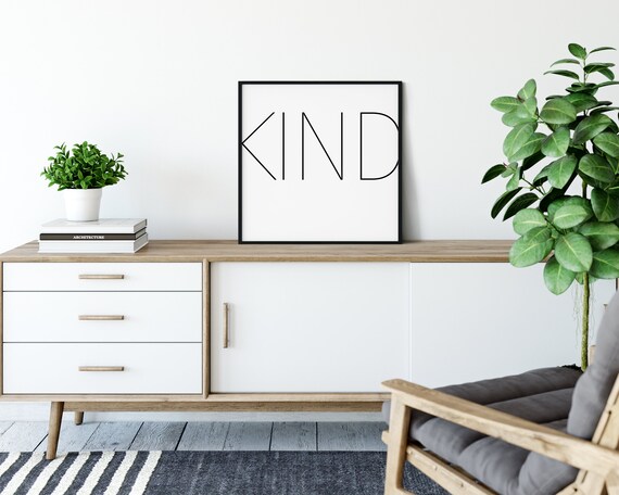 Home Décor Home & Living Prints Minimalist Poster Be Kind To Every Kind ...
