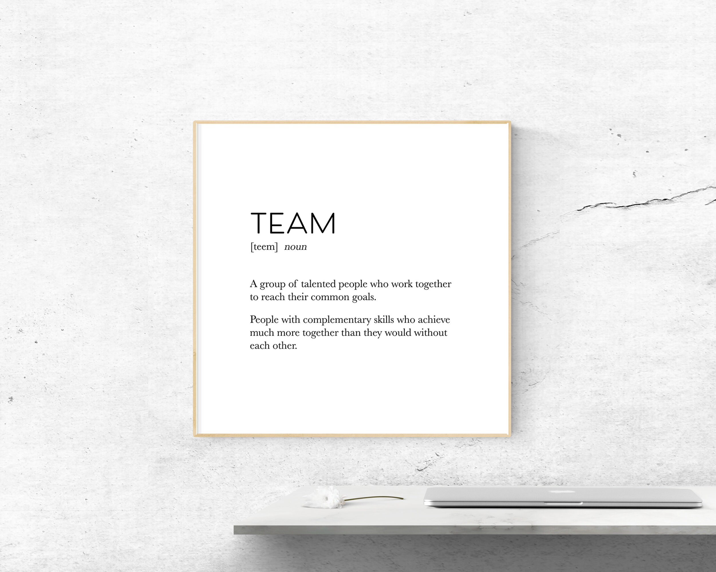 HR Office Decor Team Definition Poster Set of 2 Prints - Etsy Canada