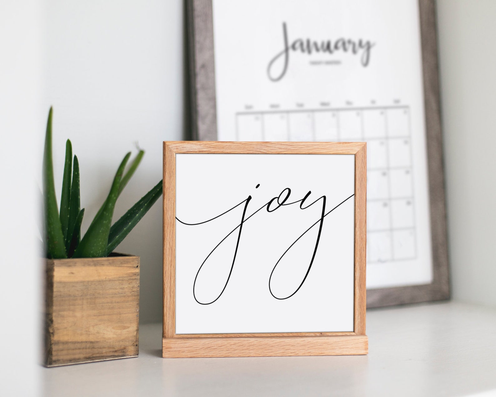 Joy Print Downloadable Prints Holiday Decor Printable Wall | Etsy