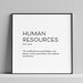 Human Resources Definition Print, HR Office Decor, Coworker Gift, Funny ...