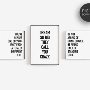 Motivational Posters Set of 6 PRINTABLES Office Decor for - Etsy