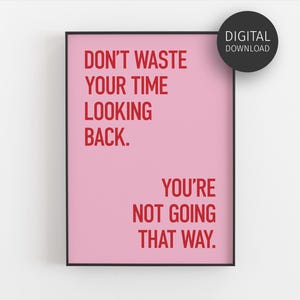 Motivational Print, Girly Inspirational Quote, Recovery Gift, Growth ...