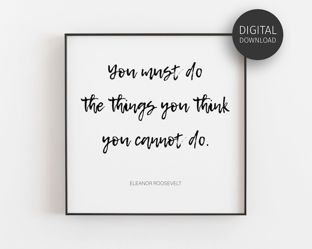 Eleanor Roosevelt Quote, Classroom Decor, Graduation Gift, Entrepreneur ...