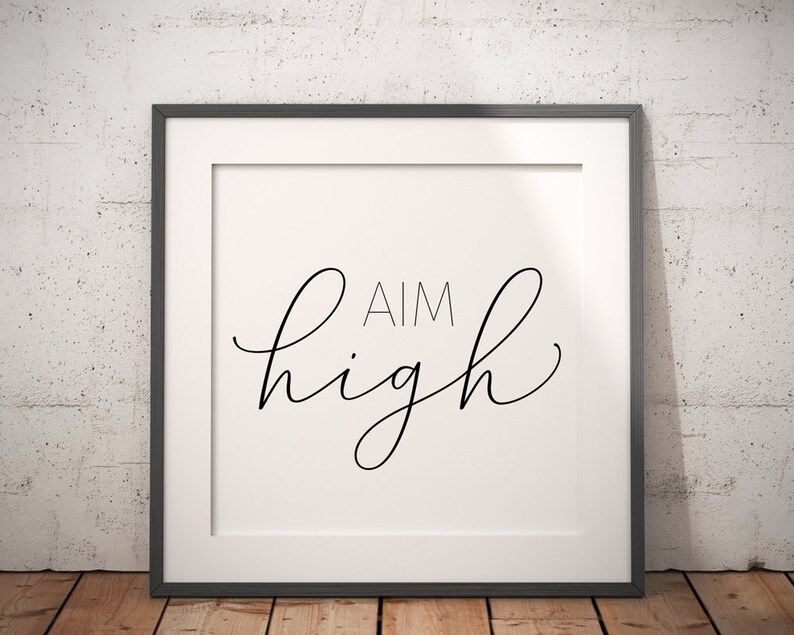 Aim High Printable Graduation Gift Classroom Decor - Etsy