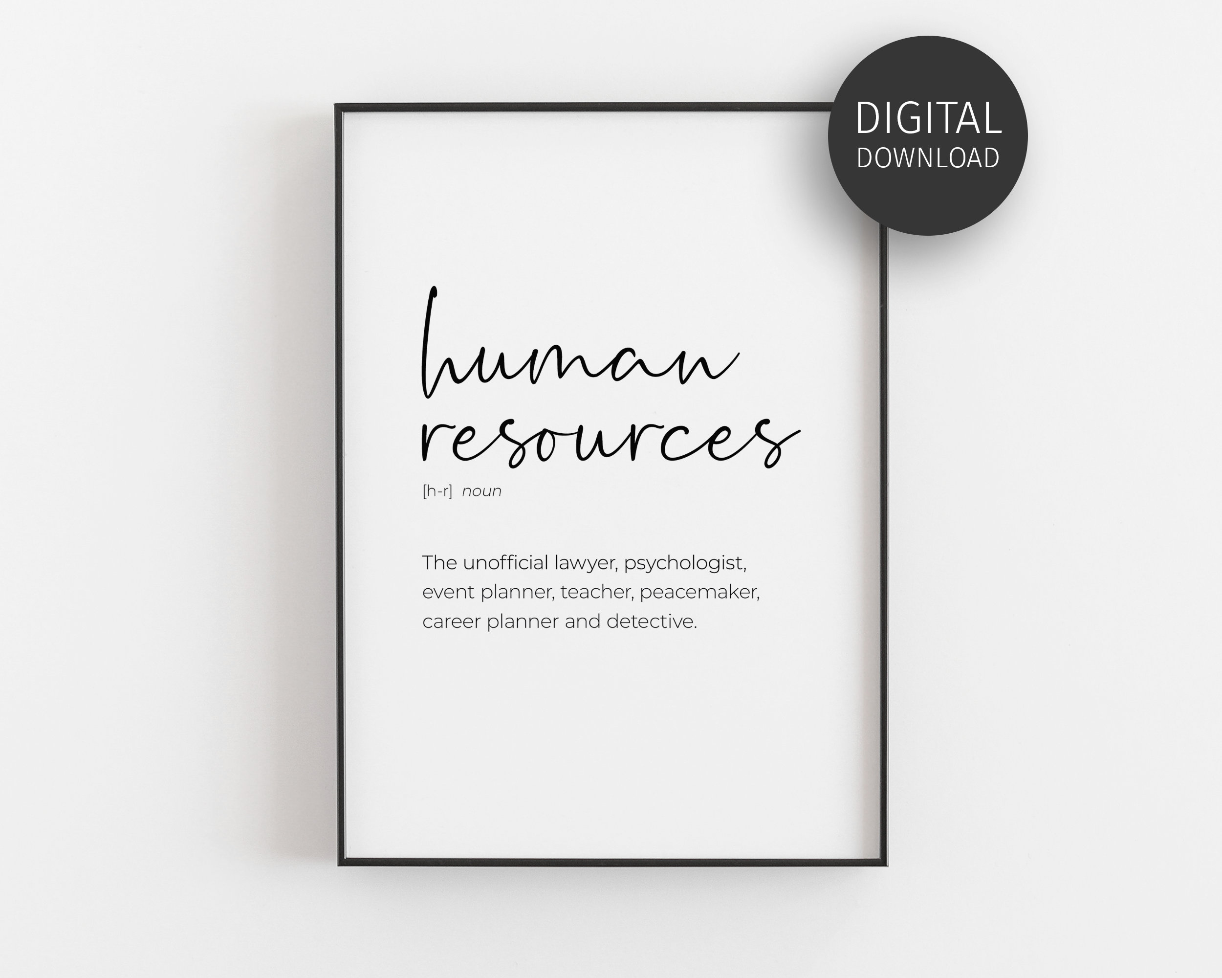 Human Resources Office Decor