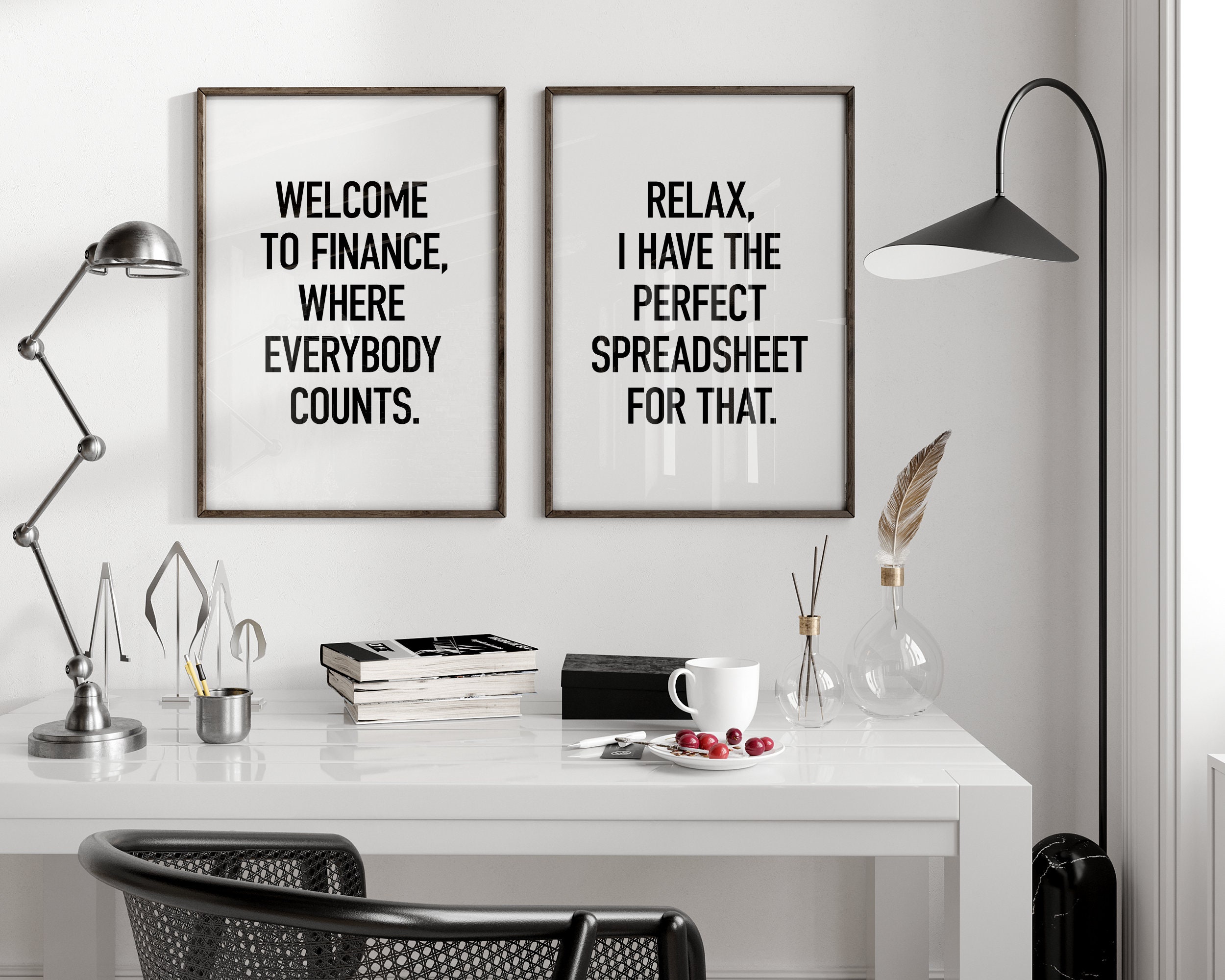 Accountant Office Decor, Set of 6 PRINTABLES, Accounting Prints, Funny ...