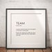 Team Definition Poster Teamwork Printable Teamwork Wall Art - Etsy