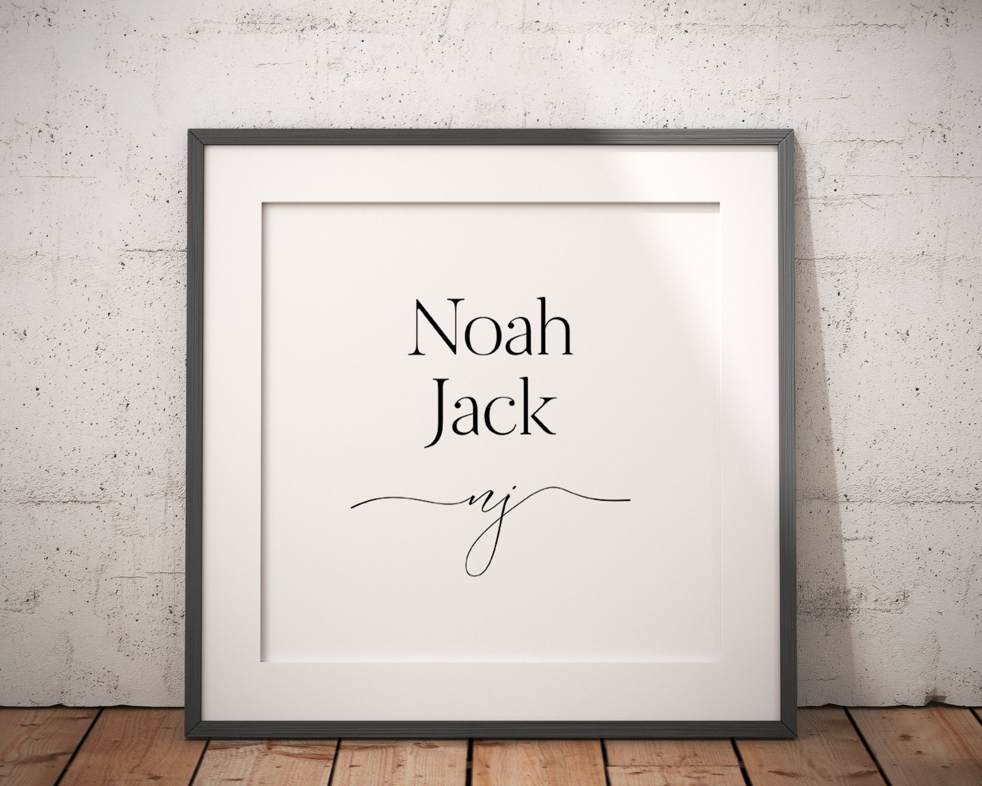 Custom Name Print Custom Nursery Art Downloadable Prints 2 - Etsy UK