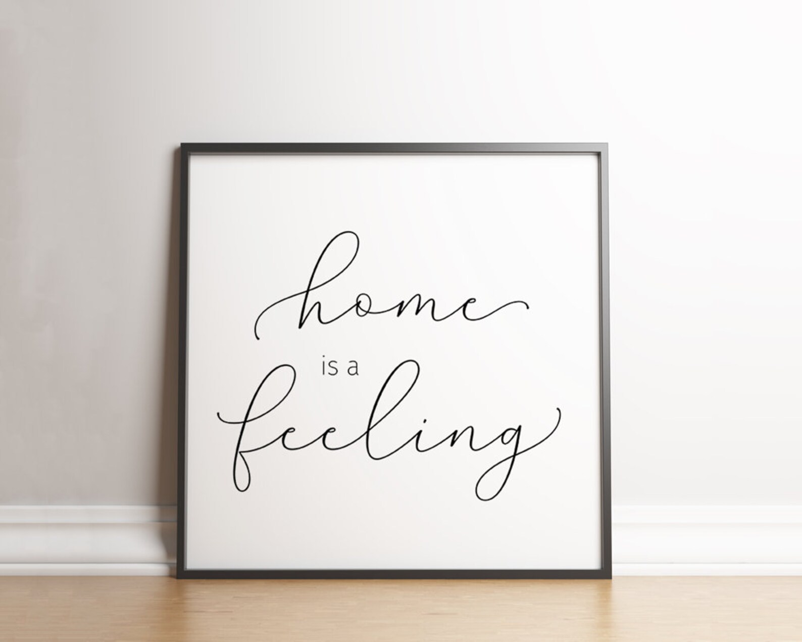 Home Quote Print Downloadable Prints Home is A Feeling Home | Etsy