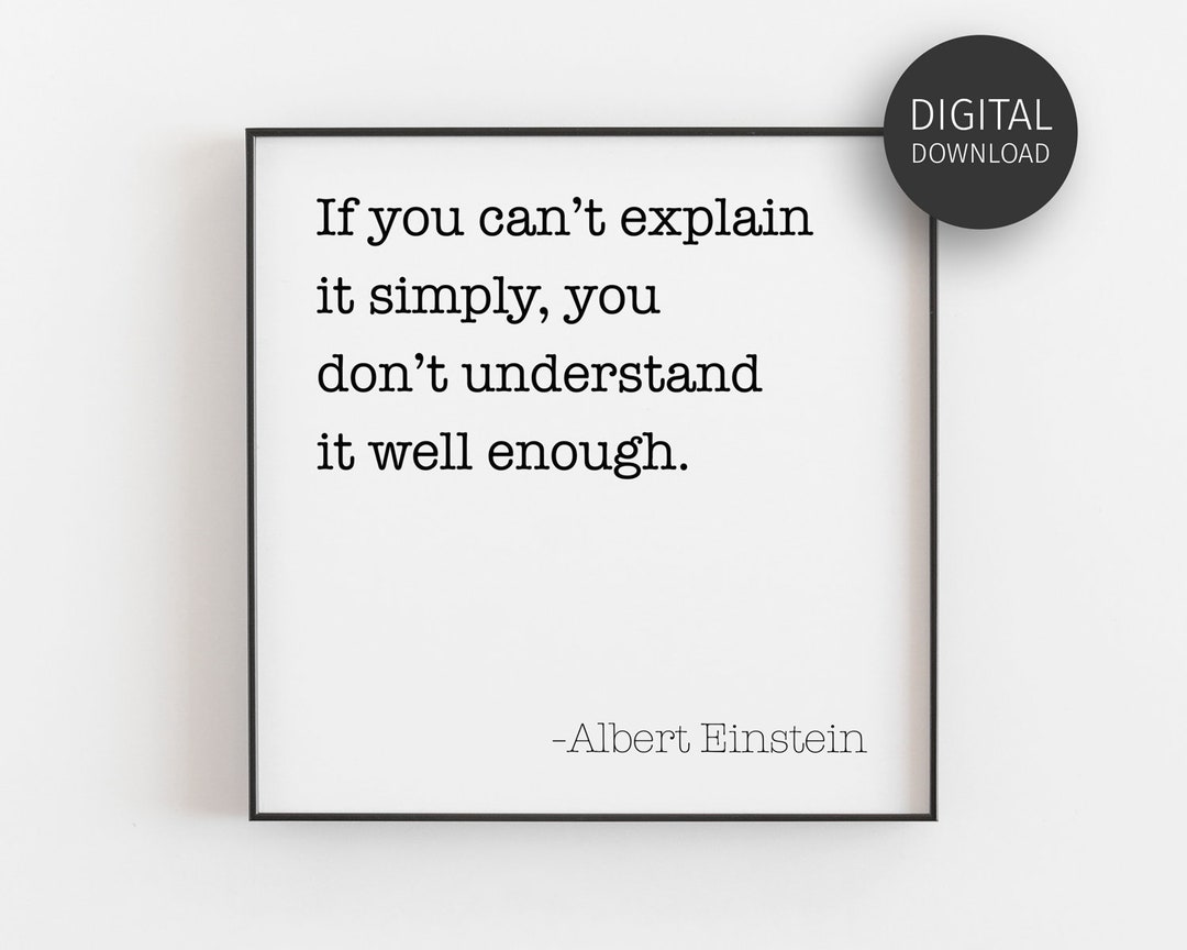 Classroom Decor, Einstein Quote Print, Printable Education Quote ...