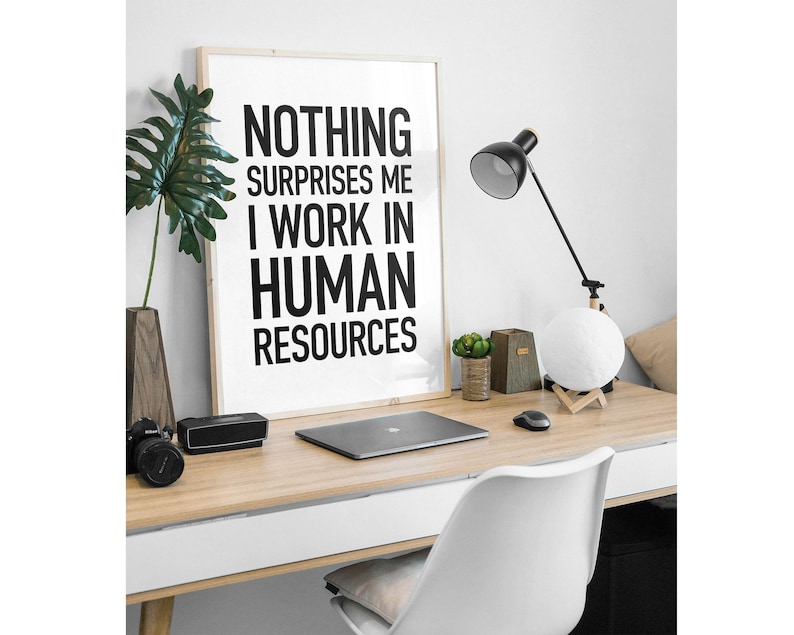 HR Office Decor Set of 6 PRINTABLES Human Resources Wall - Etsy