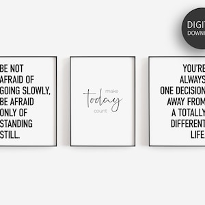 Motivational Posters Set of 6 PRINTABLES Office Decor for - Etsy