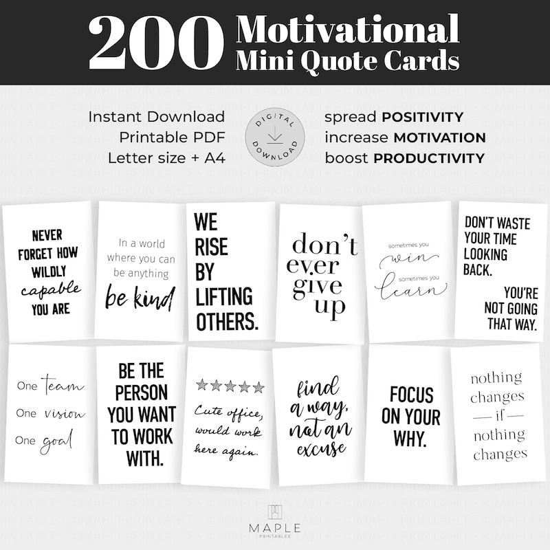 Mini Quotes for Office - Etsy