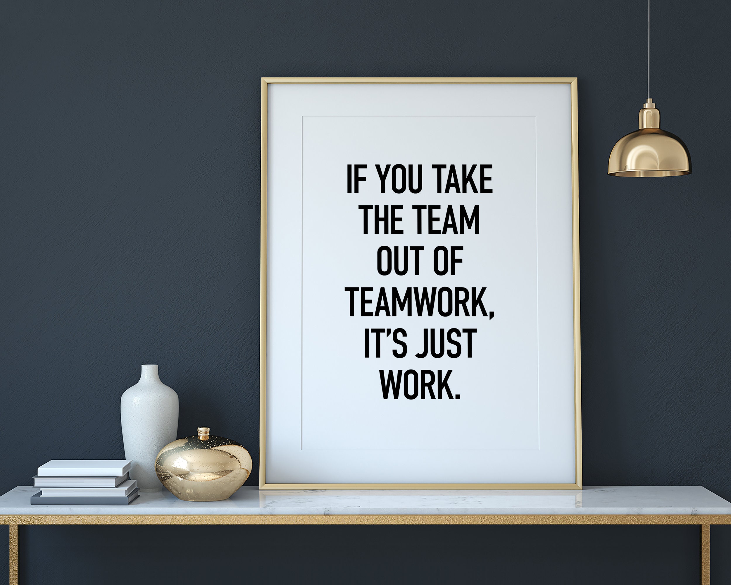 Teamwork Quote Printable Teamwork Poster Downloadable Print - Etsy UK