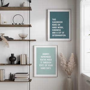 Inspirational Classroom Decor Set of 6 Pastel Boho Prints, Colourful ...