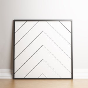 Lines Art Print, Geometric Wall Art, Downloadable Print, Abstract Art ...