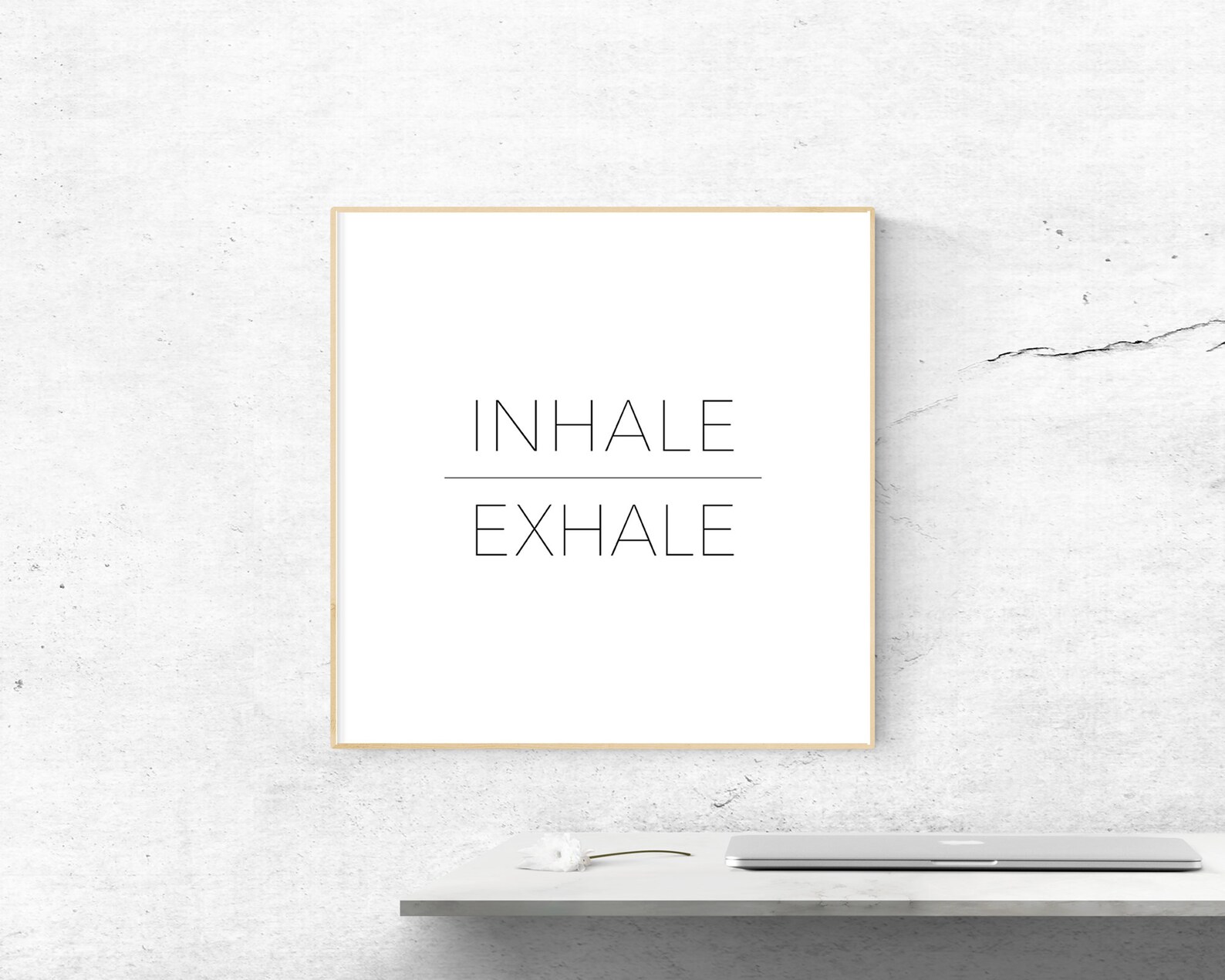 Inhale Exhale Print, Meditation Poster, Downloadable Print, Zen Decor ...