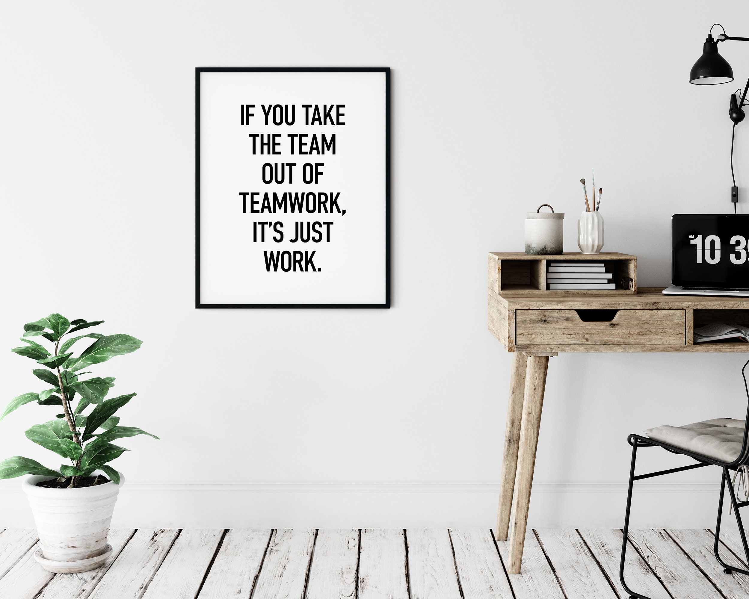 Teamwork Quote Printable Teamwork Poster Downloadable Print - Etsy UK