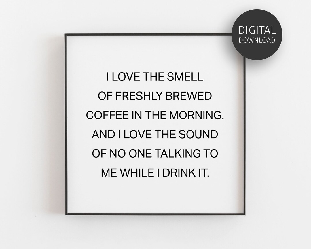 Coffee Poster, Coffee Print, Downloadable Prints, Bedroom Decor ...