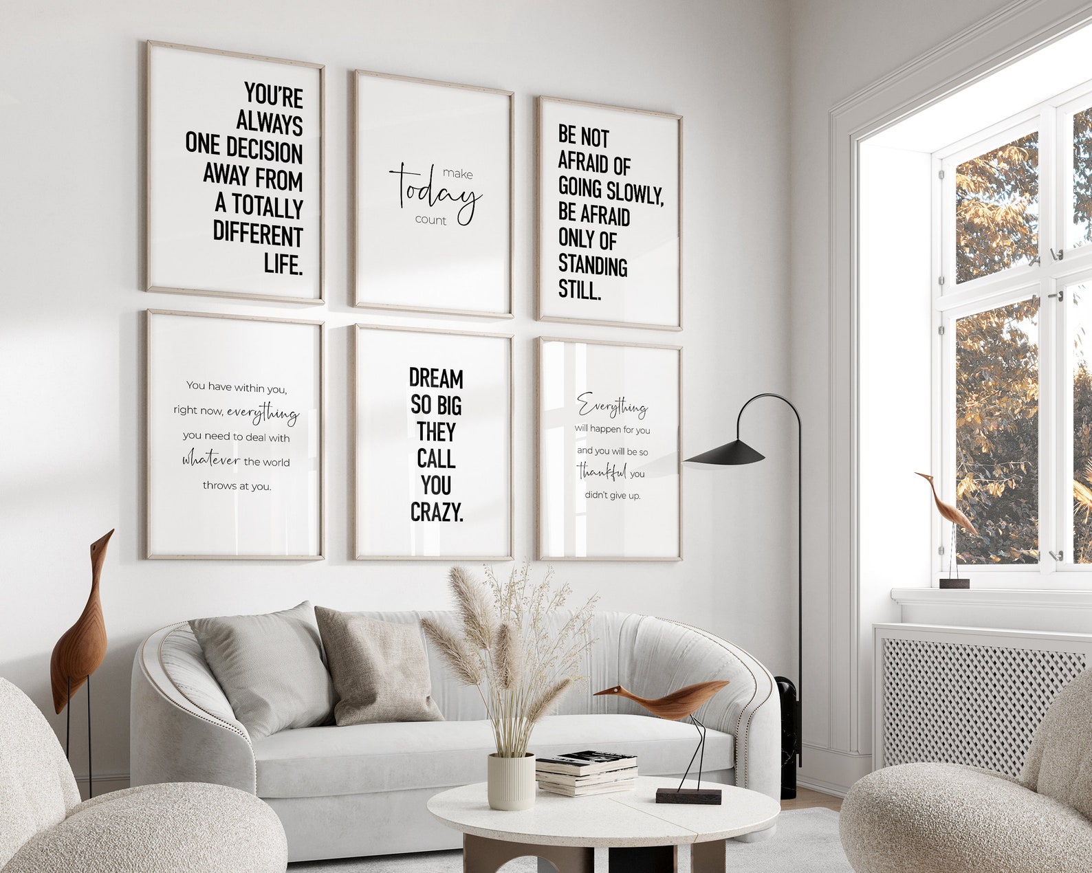 Motivational Posters, Set of 6 PRINTABLES, Office Decor for Women ...