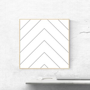 Lines Art Print, Geometric Wall Art, Downloadable Print, Abstract Art ...