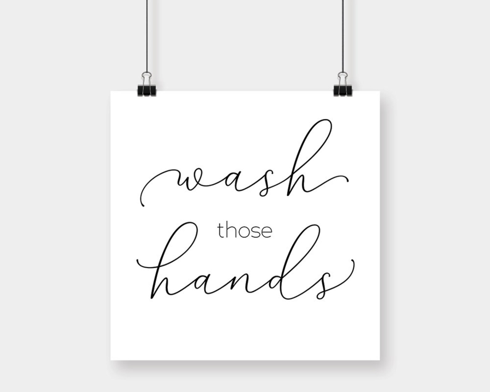 Wash Your Hands Printable Bathroom Wall Art Bathroom Decor - Etsy
