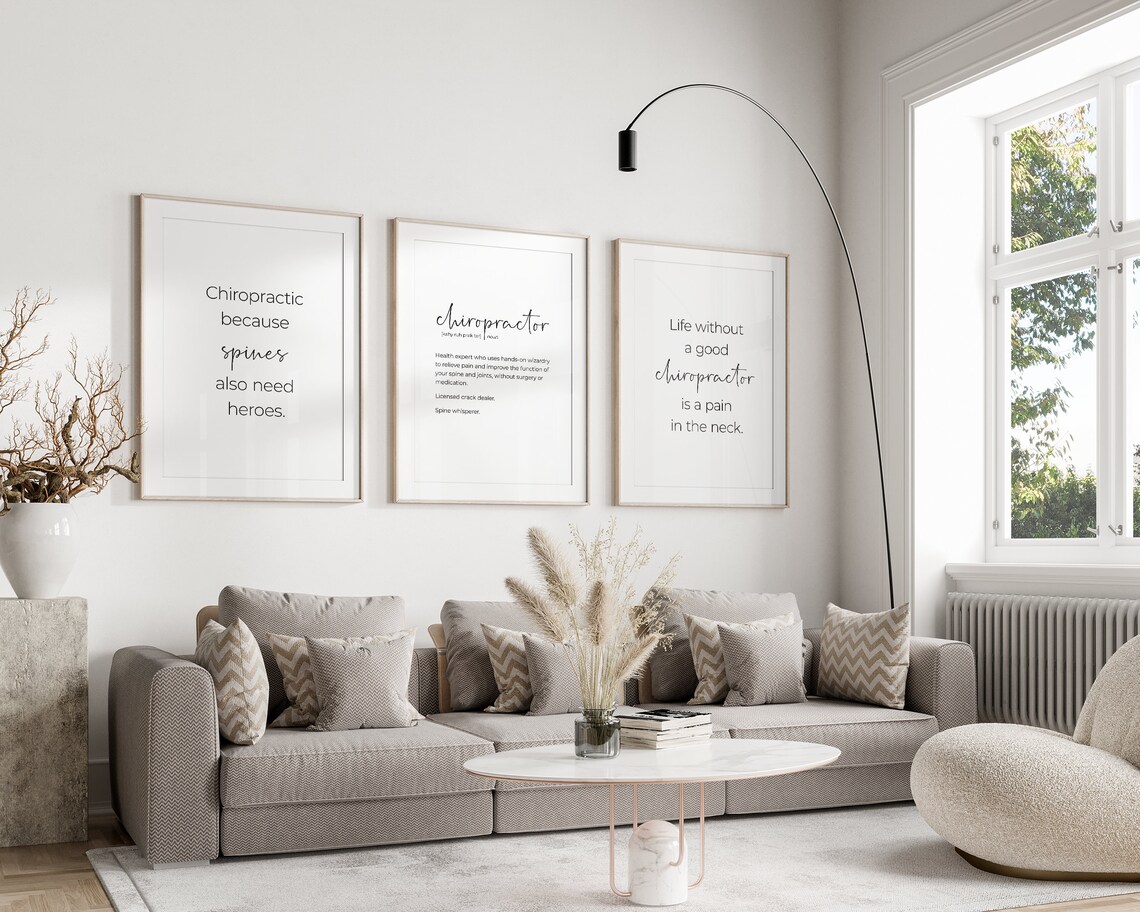 Chiropractic Posters, Office Decor for Chiropractor, Chiro Wall Art ...