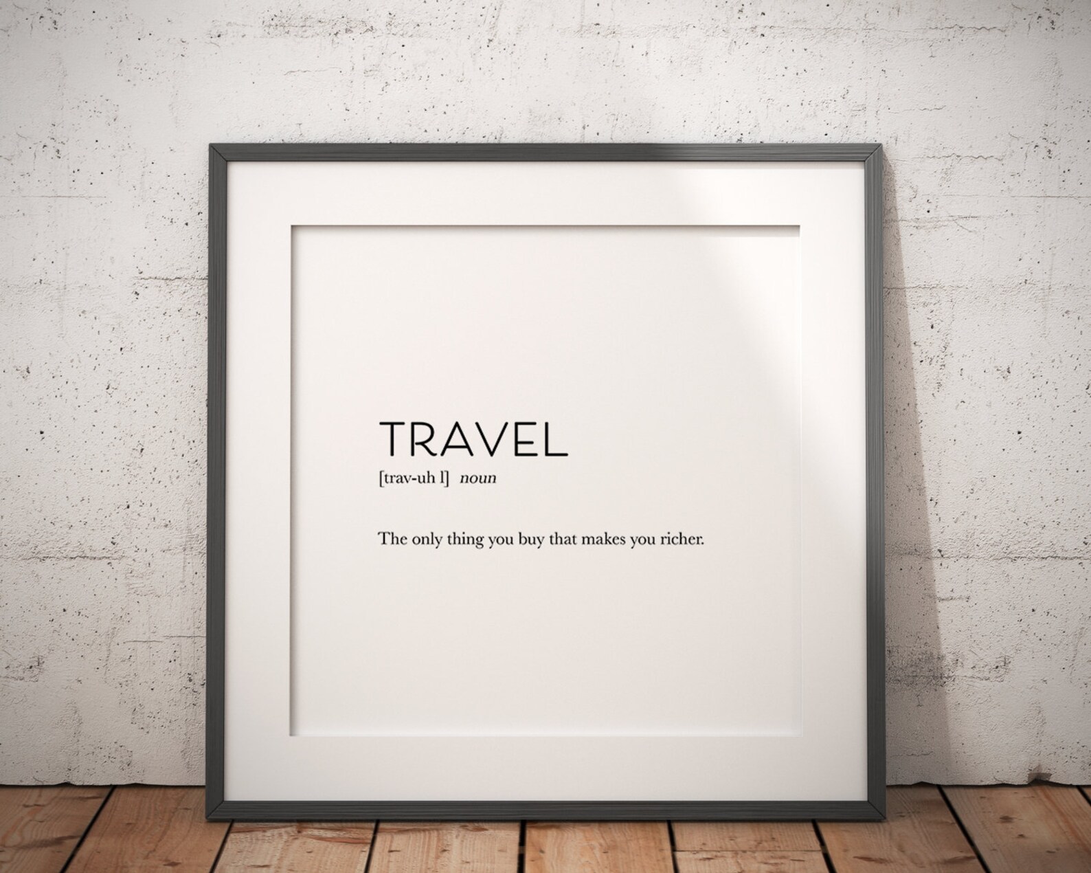 Travel Definition, Definition Print, Downloadable Print, Minimalist ...