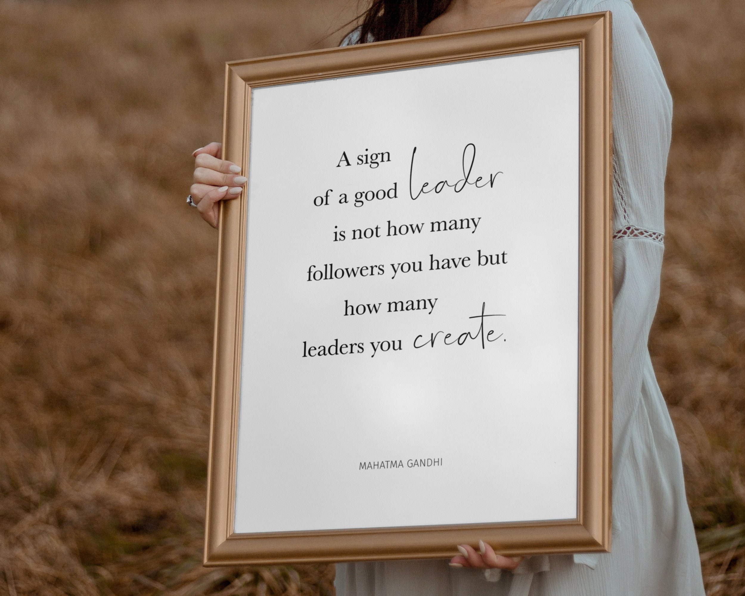 A Sign of a Good Leader Print, Leadership Quote, Printable Gifts ...
