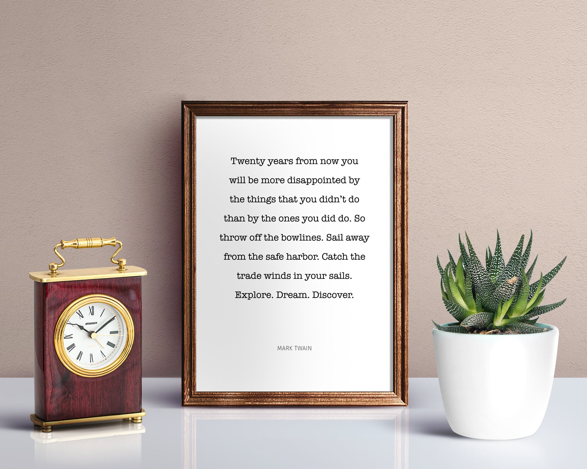 Mark Twain Quote Inspirational Poster Classroom Decor | Etsy