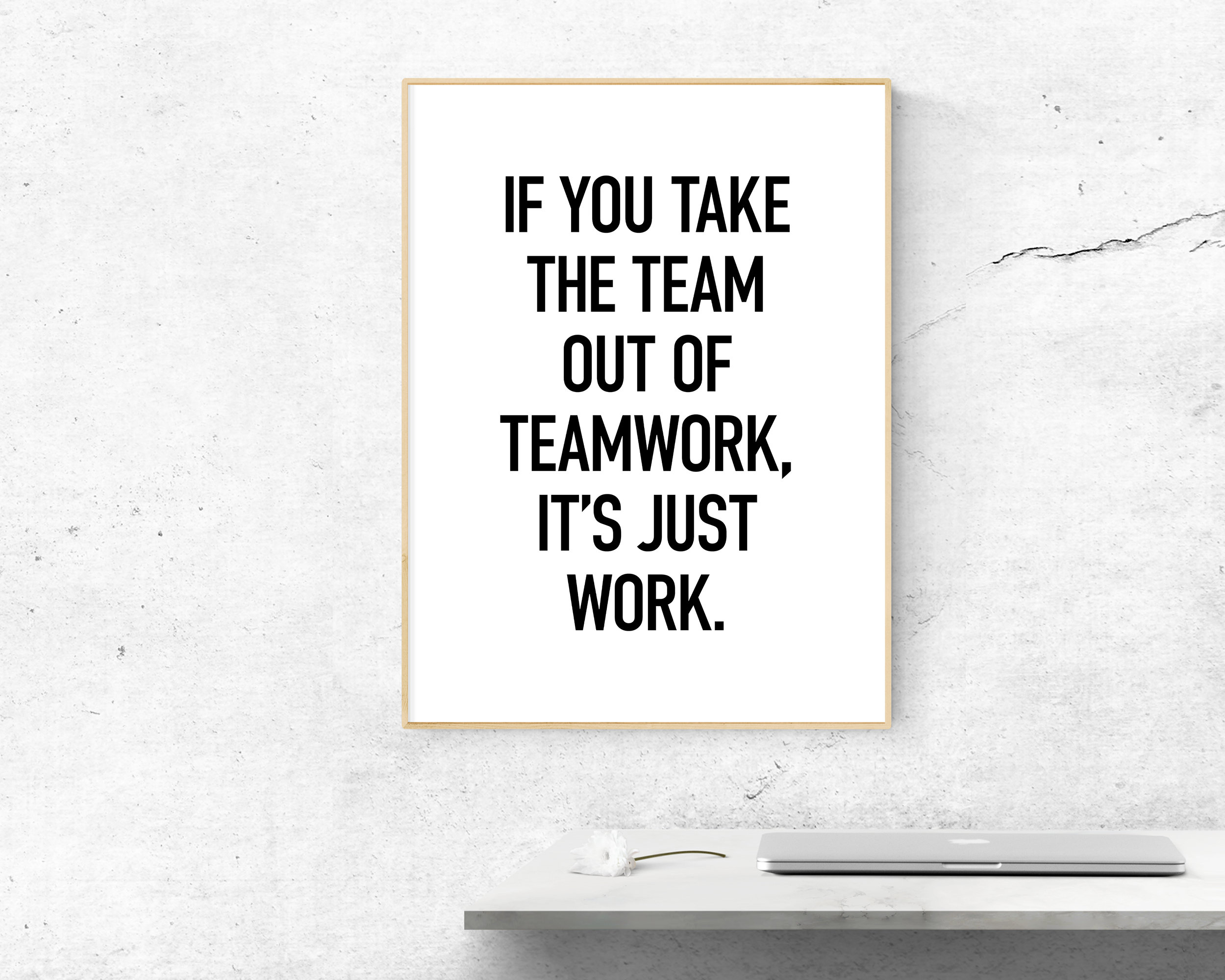 Teamwork Quote Printable Teamwork Poster Downloadable Print - Etsy UK